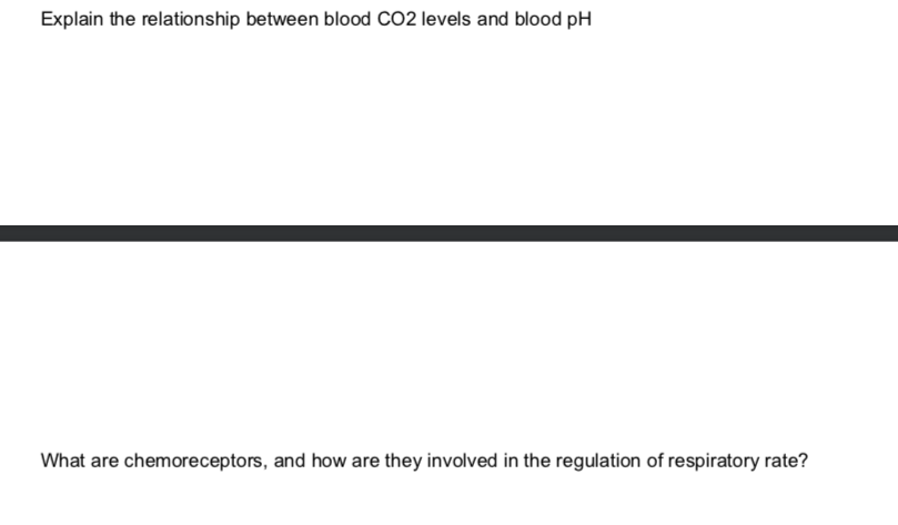 Solved Explain the relationship between blood CO2 levels and | Chegg.com