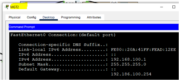Solved The Management department on VLAN 100 is reporting | Chegg.com