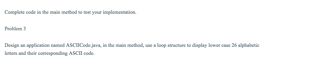 Solved No more extension! Problem 1: Write a program in a | Chegg.com