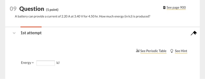 Solved aSee page 900 09 Question (point) A battery can | Chegg.com Solved aSee page 900 09 Question (point) A battery can | Chegg.com