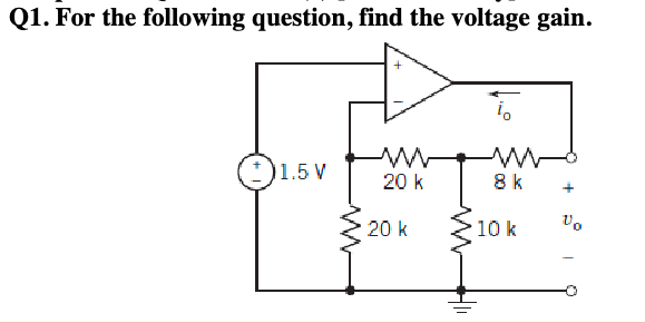 Solved Q1. For the following question, find the voltage | Chegg.com