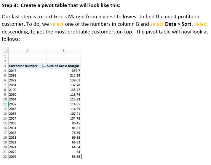 Solved Step 1: Calculate the gross margin for each | Chegg.com