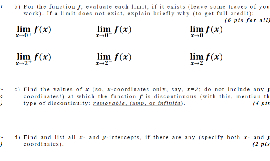 Solved 1. Consider a piecewise defined function f(x) = -x + | Chegg.com