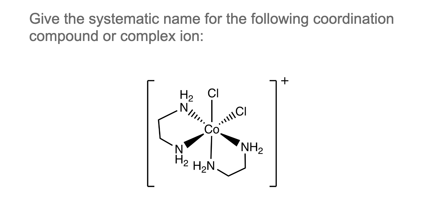 Solved Give the systematic name for the following | Chegg.com
