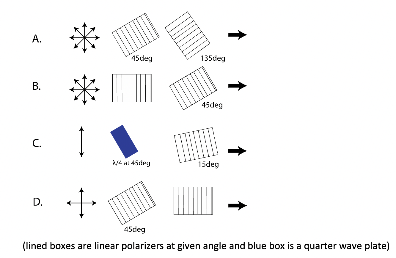 Solved What is the polarization that comes out of the | Chegg.com