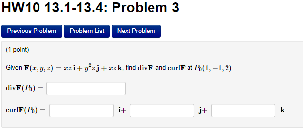 Solved HW10 13.1-13.4: Problem 3 Previous Problem Problem | Chegg.com