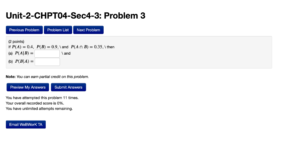 Solved Unit-2-CHPT04-Sec4-3: Problem 3 Previous Problem | Chegg.com Solved Unit-2-CHPT04-Sec4-3: Problem 3 Previous Problem | Chegg.com