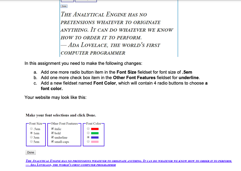 How can I make the exact code? give me codeIn this | Chegg.com
