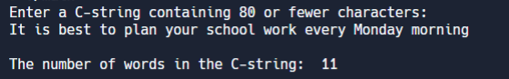 Solved Write a function that accepts a pointer to a c-string | Chegg.com