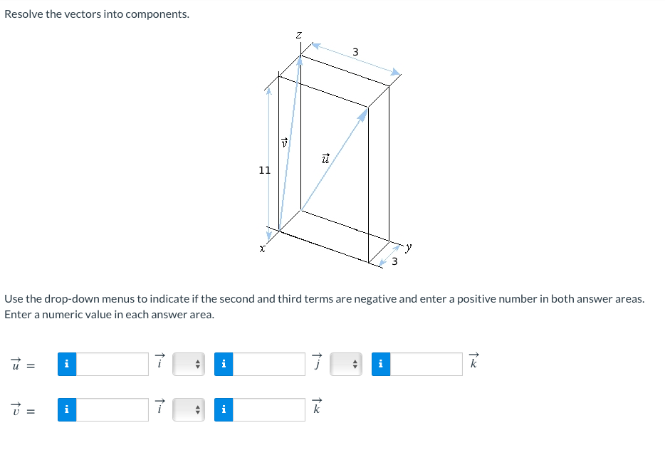 Solved Resolve the vectors into components. Use the | Chegg.com