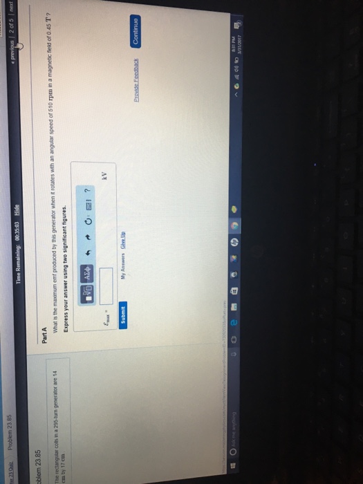 Solved The rectangular coils in a 295-turn generator ace 14 | Chegg.com