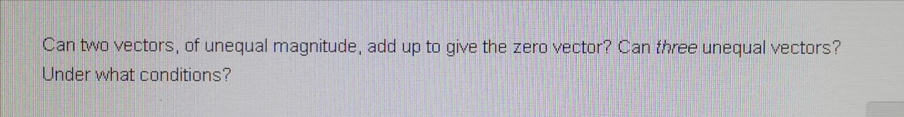 Solved Please use a vector diagram with your answers to each | Chegg.com