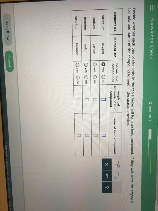 Solved Knowledge Check Question 7 Decide whether each pair | Chegg.com