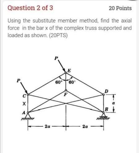 Solved Question 2 of 3 20 Points Using the substitute member | Chegg.com