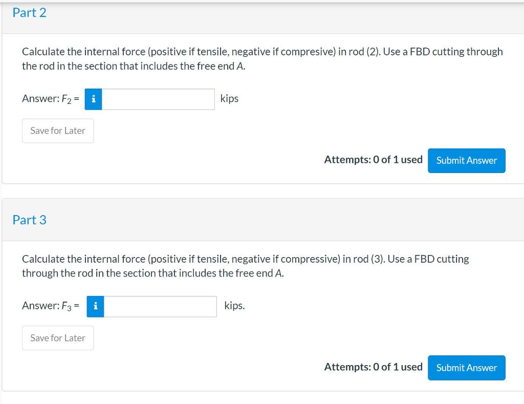 [Solved]: Axial loads are applied with rigid bearing plate