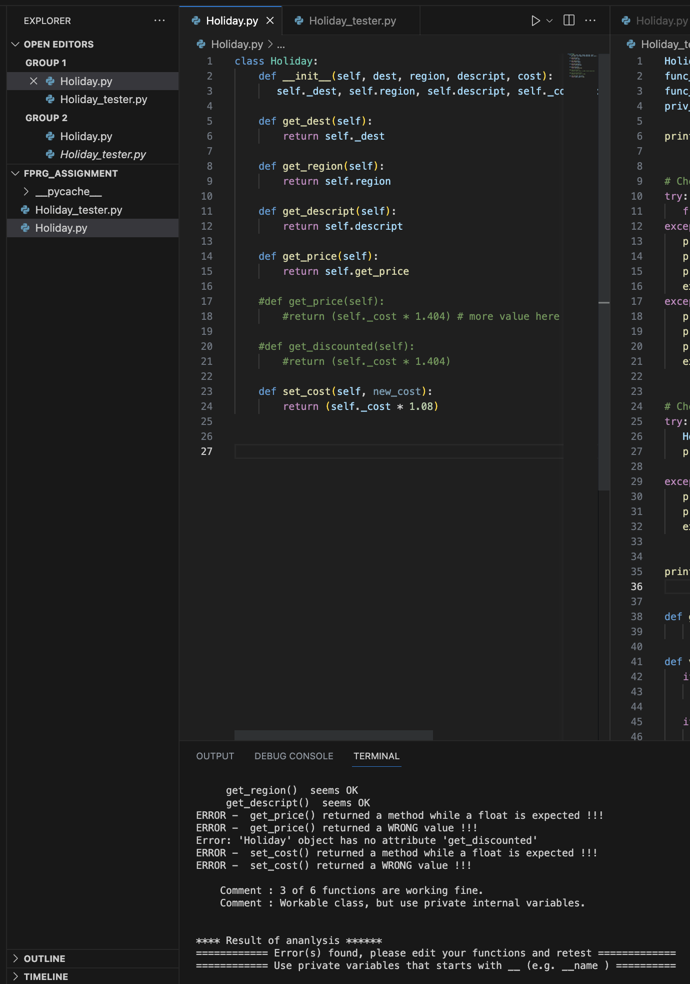 Solved Detailed Requirements PART I Create a Holiday class | Chegg.com