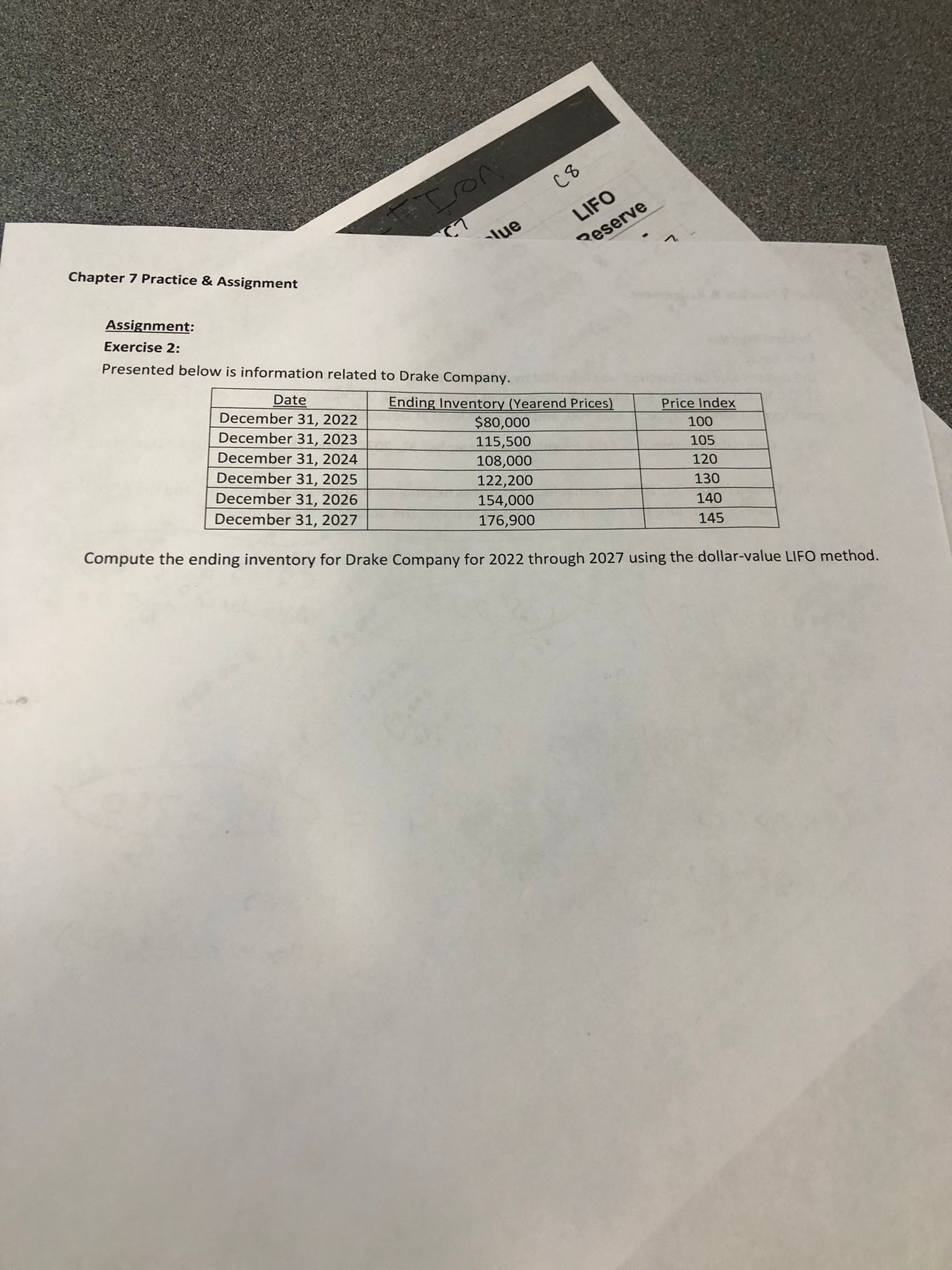 Solved Assignment: Exercise 2: Presented below is | Chegg.com