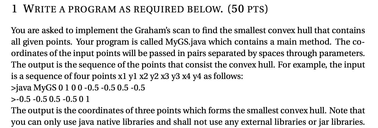 Solved 1 WRITE A PROGRAM AS REQUIRED BELOW. (50 PTS) You are | Chegg.com