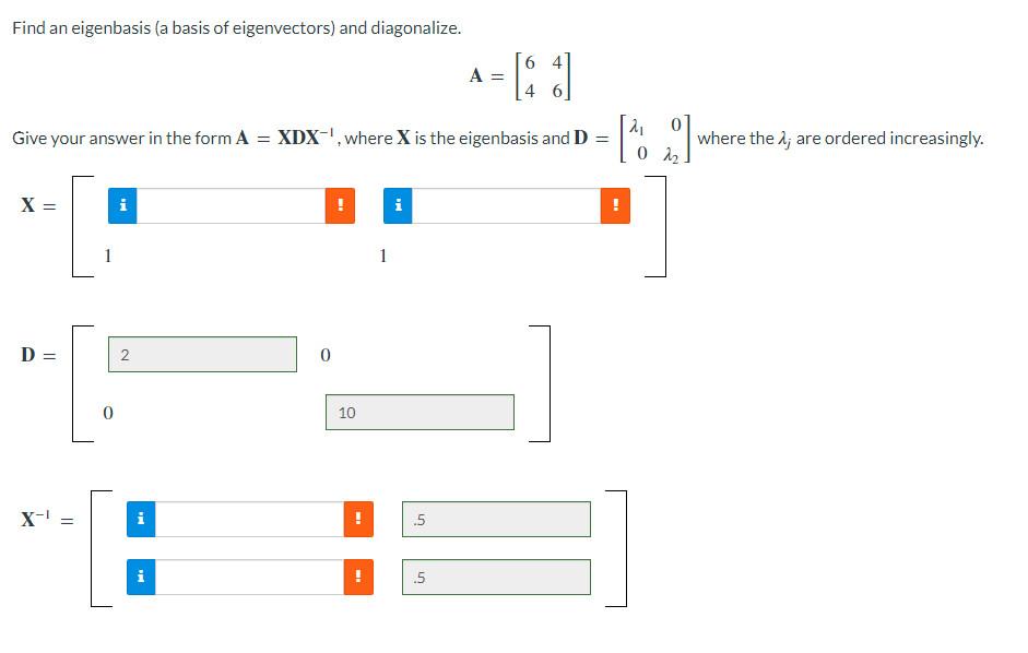 Solved Find an eigenbasis (a basis of eigenvectors) and | Chegg.com