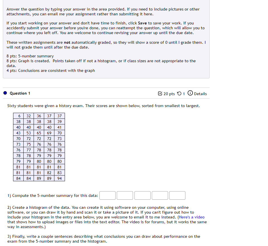 Solved Answer the question by typing your answer in the area | Chegg.com