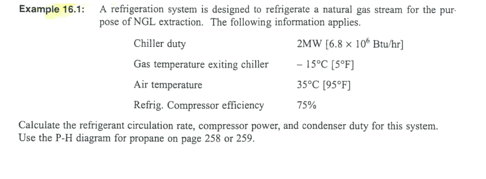Example 16.1: A refrigeration system is designed to | Chegg.com
