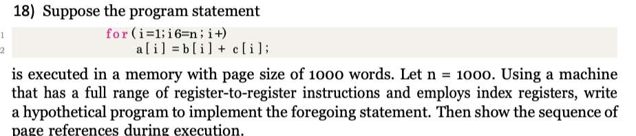 Solved 1 2 18 Suppose The Program Statement Fori1 I 6n 3612