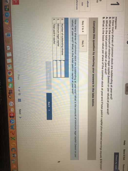 Solved APTER 13-HOMEWORK -p1-5 6 Check my work Problem 13-1A | Chegg.com