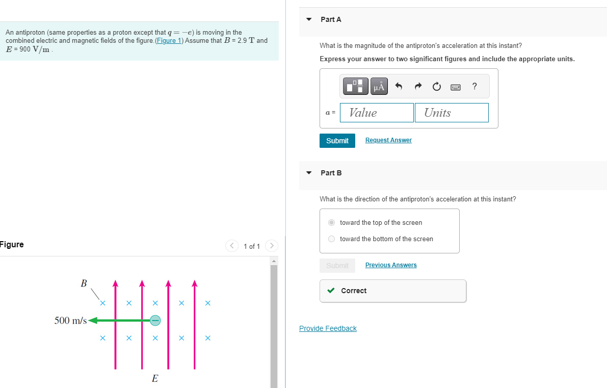 Solved An antiproton (same properties as a proton except | Chegg.com