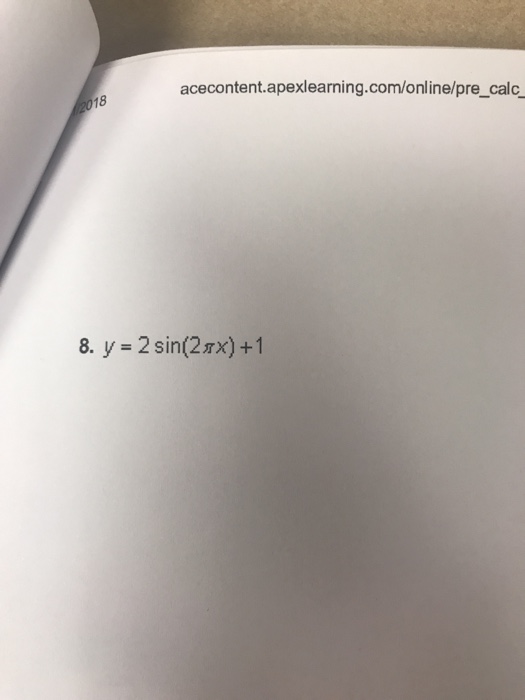 Solved For questions 6-8, sketch two complete cycles of the | Chegg.com
