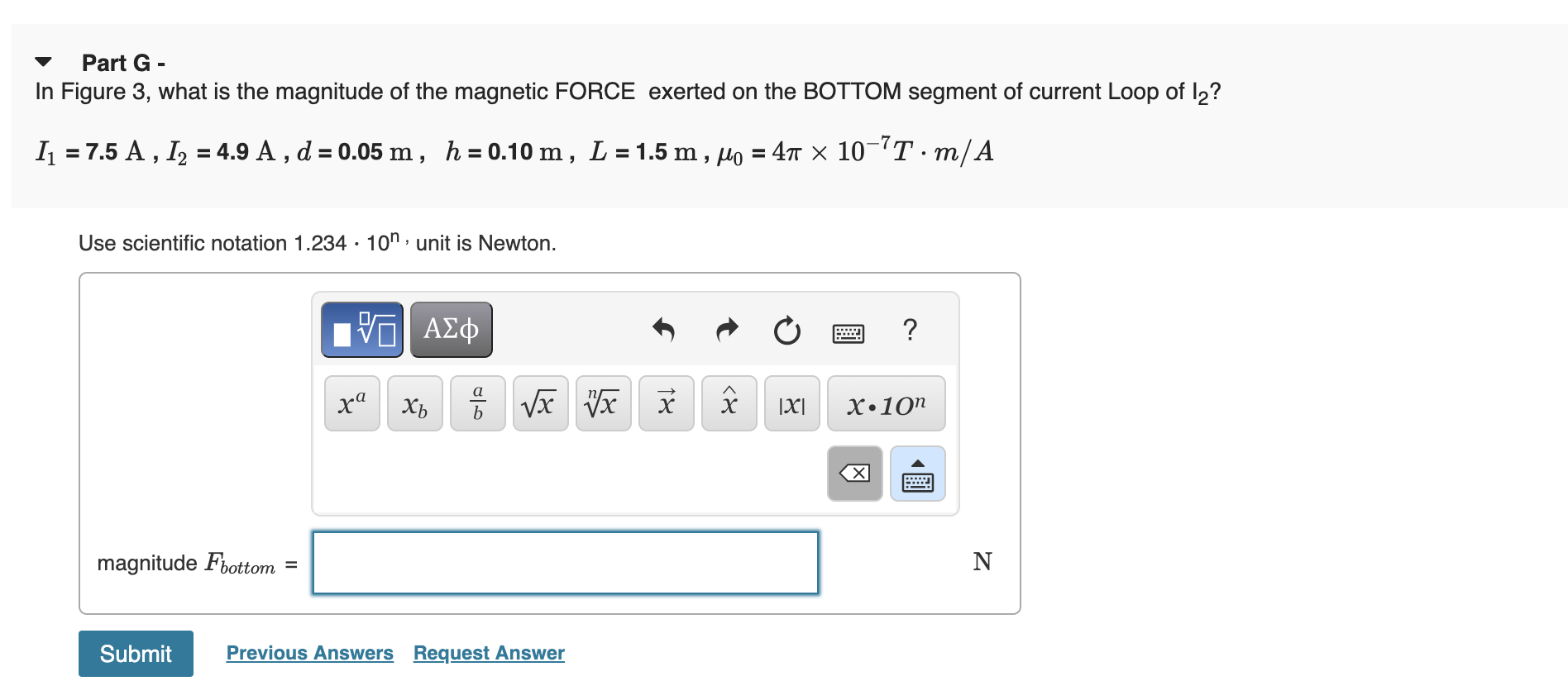 Solved 3 of 4∇ Part G - In Figure 3, what is the magnitude | Chegg.com