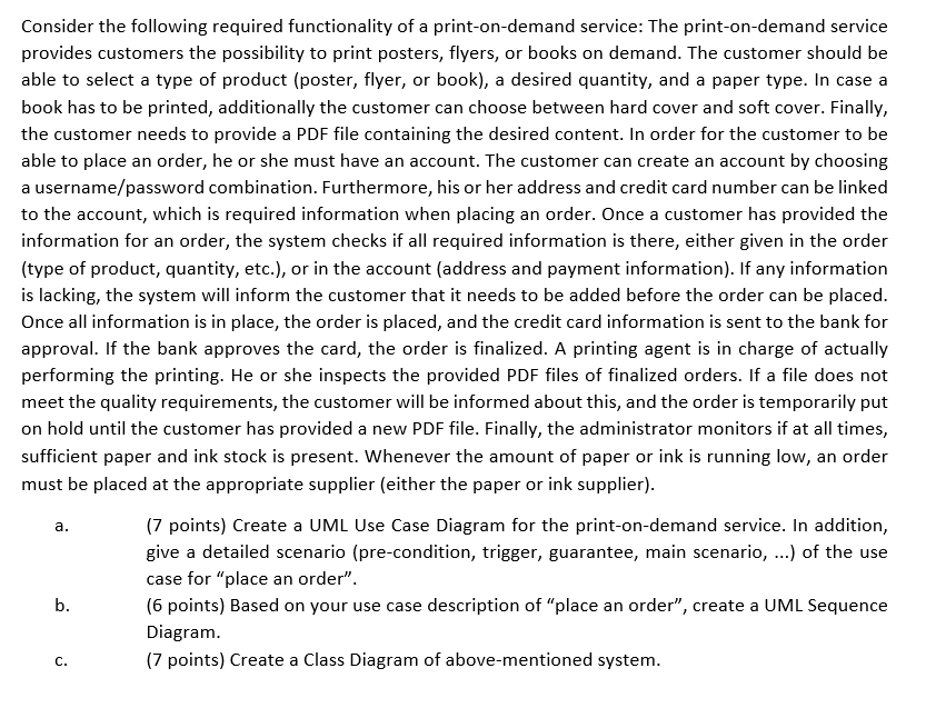 Solved Consider the following required functionality of a | Chegg.com