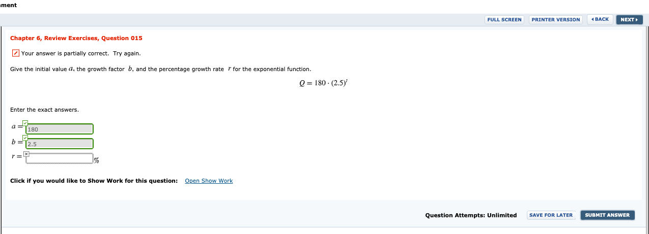 Solved ment FULL SCREEN PRINTER VERSION BACK NEXT Chapter 6, | Chegg.com