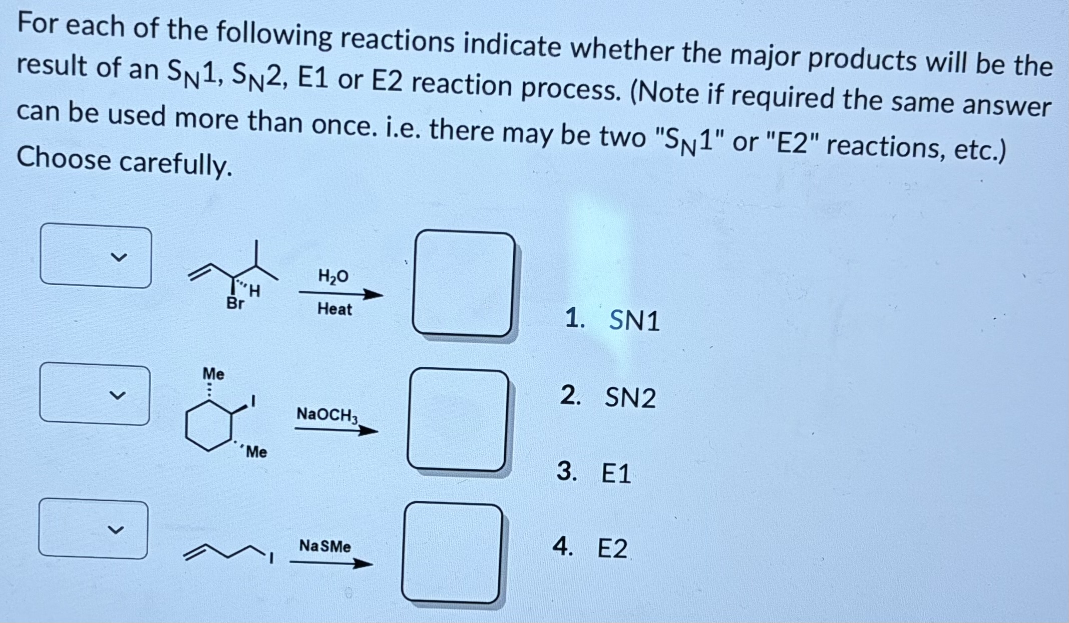 For each of the following reactions indicate whether | Chegg.com