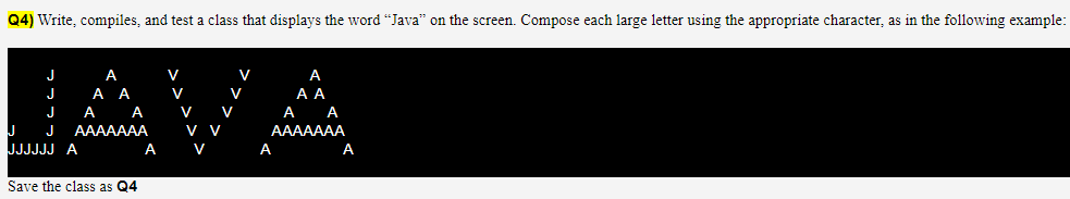 Solved Save the class as Q4 | Chegg.com