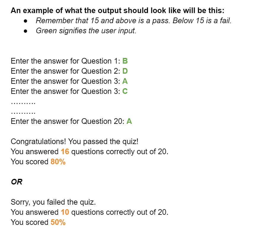 Solved Write a simple C++ program that quizzes the user. You | Chegg.com