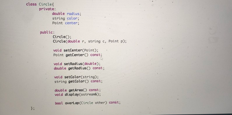 Solved Assignment Given a point object stored in a file | Chegg.com