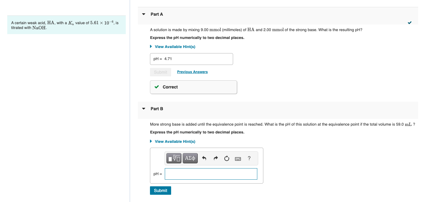 Solved More strong base is added until the equivalence point | Chegg.com