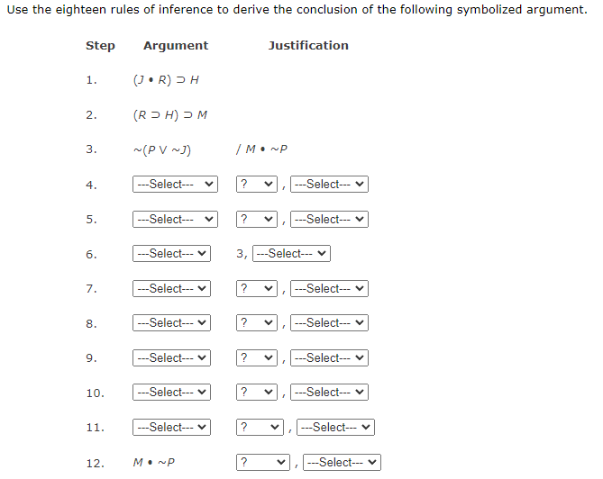 Solved Use the eighteen rules of inference to derive the | Chegg.com