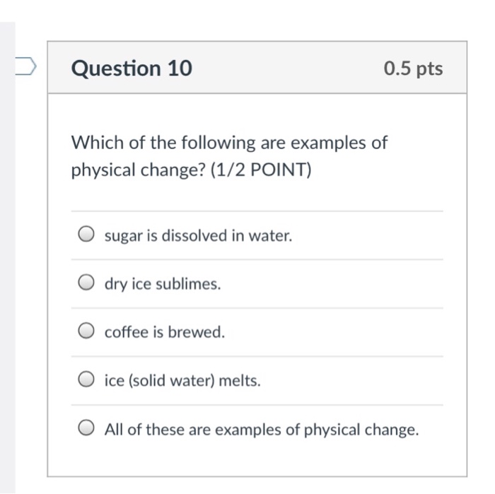 10 Examples Of Physical Changes Matter And Change