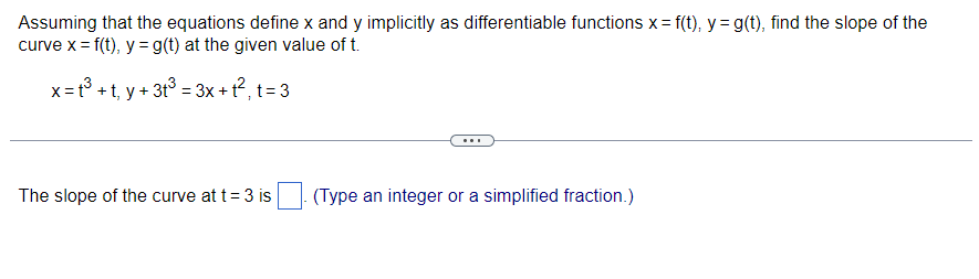 Solved Assuming that the equations define x and y implicitly | Chegg.com