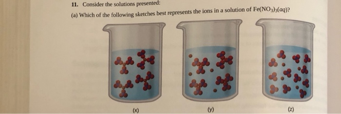 Solved 11. Consider the solutions presented: (a) which of | Chegg.com