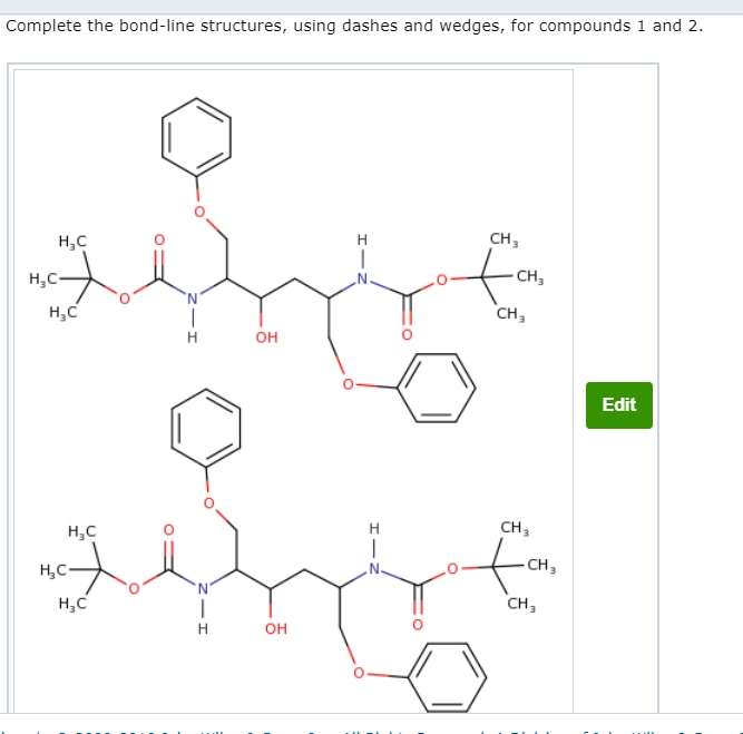 Solved Complete the bond-line structures, using dashes and | Chegg.com