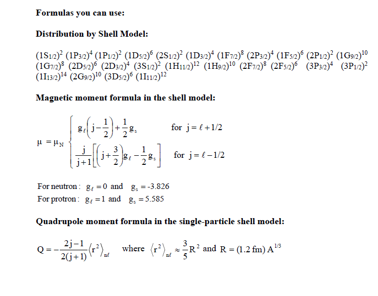 Solved Find the expected ground state spins and parities | Chegg.com