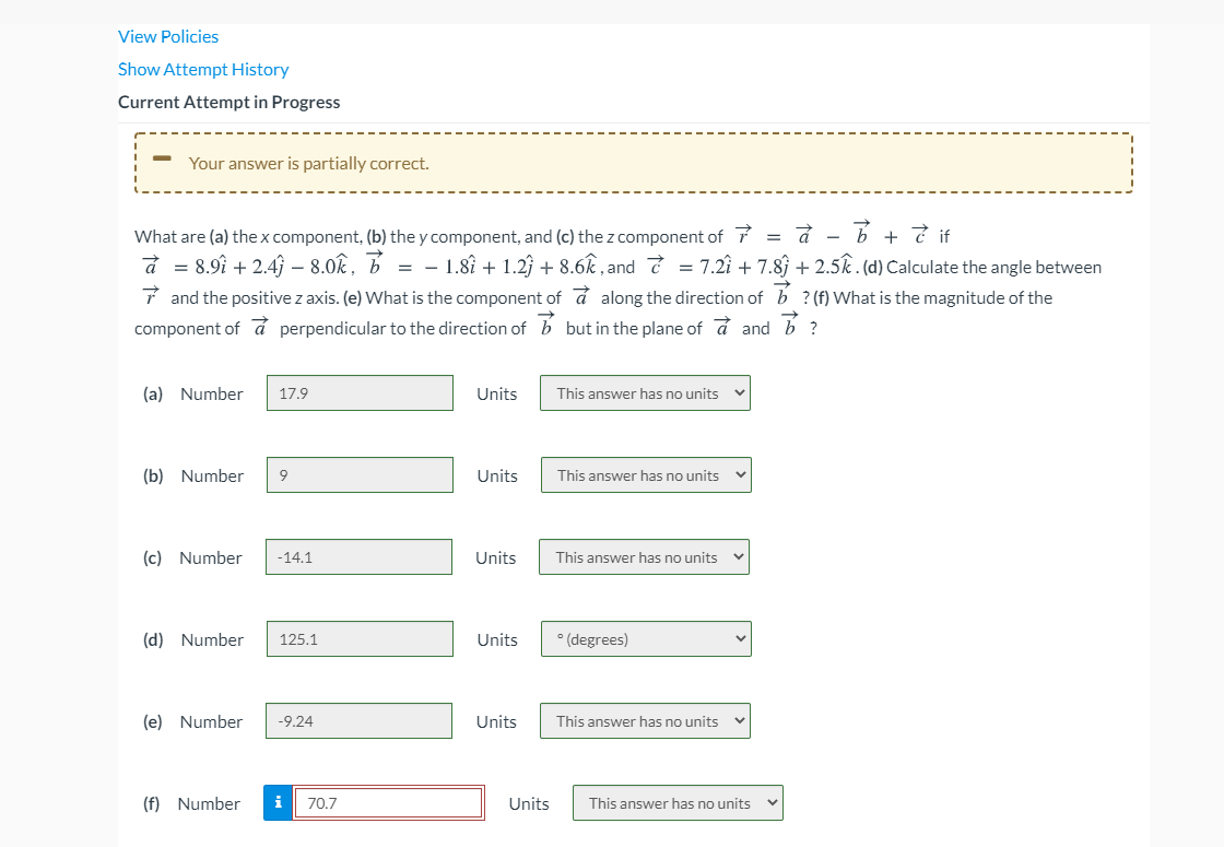Solved I am not entirely sure how to do 10f, I was able to | Chegg.com