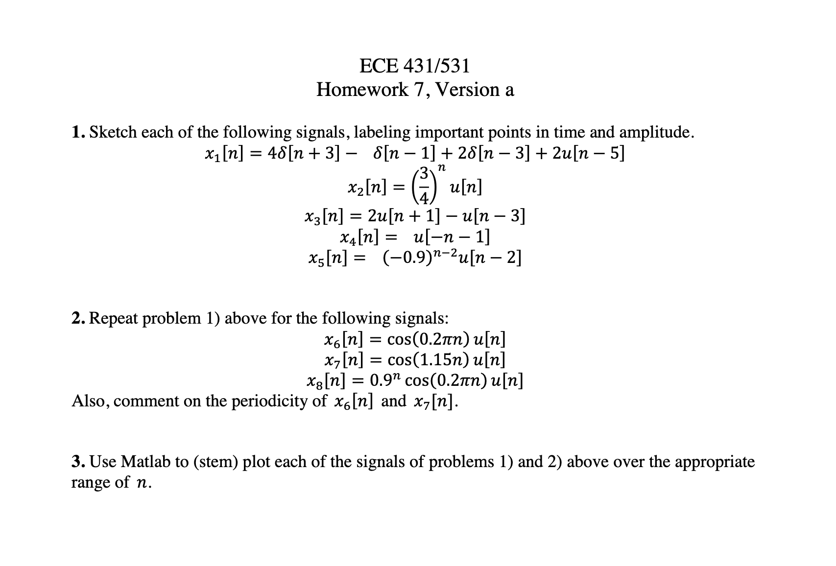 Solved Homework 7, ﻿Version aSketch each of the following | Chegg.com