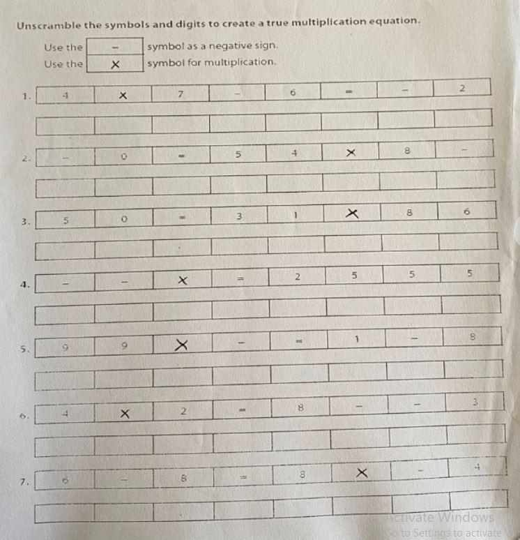 Solved Unscramble the symbols and digits to create a true | Chegg.com