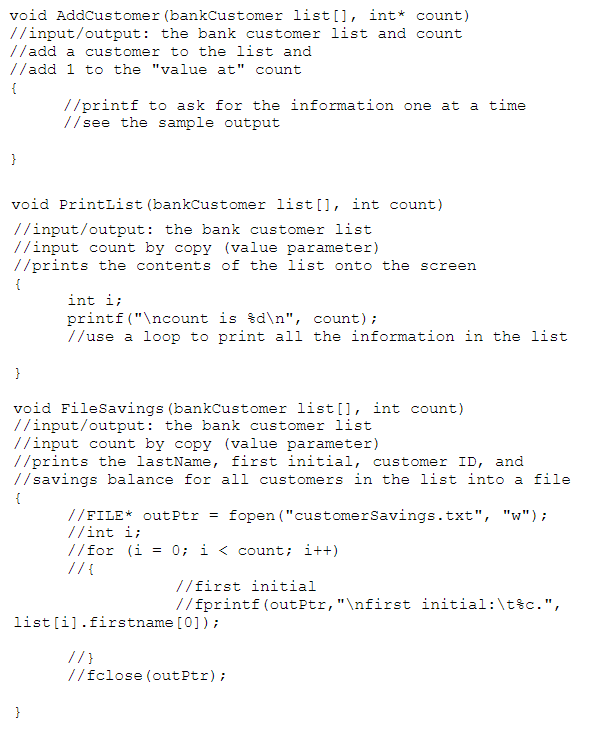 Solved Intro to Programming in C− program 9 With this | Chegg.com