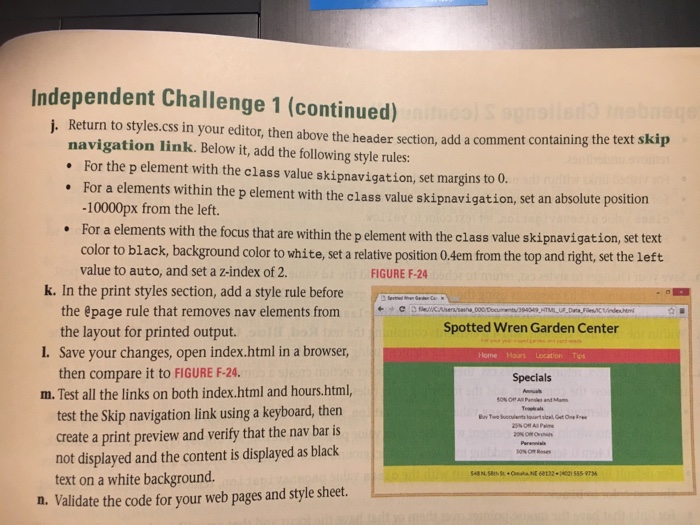 Solved Independent Challenge 1 ue your work on the website | Chegg.com