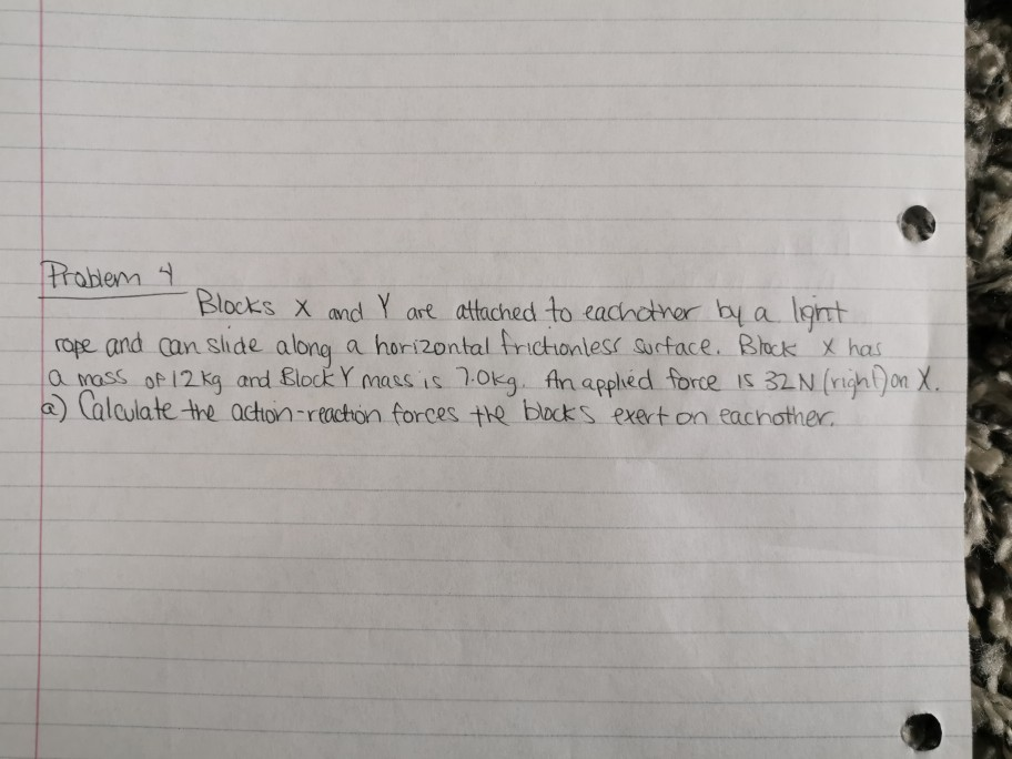 Solved Problem 4 Blocks X and Y are attached to each other | Chegg.com