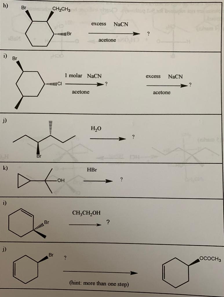 Solved marks] Reactions. Suggest missing reactants, | Chegg.com
